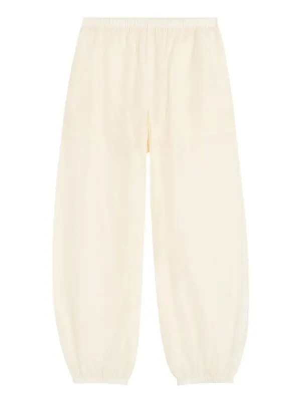 BY MALENE BIRGER Lumas Silk Organza Cropped Trousers - Soft White