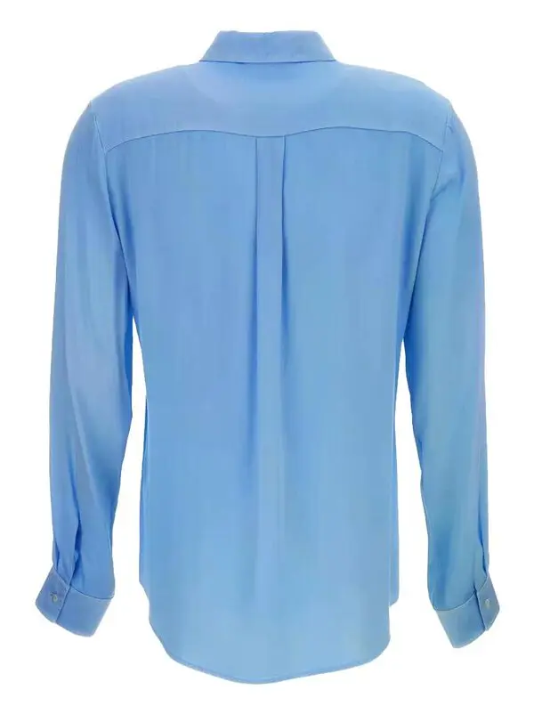 Q-WINS Long-sleeve Button-down Shirt - Blue