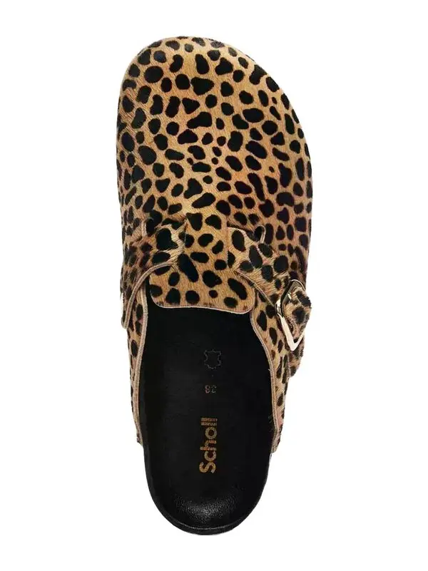 DR. SCHOLL'S SHOES Fae Leopard-print Mules - Neutrals