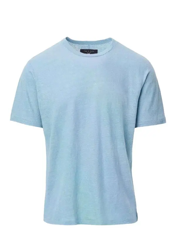 Rag & Bone Slub-texture Short-sleeve T-shirt - Blue