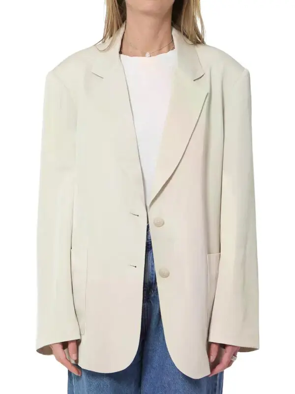 THE FRANKIE SHOP Bruna Single-breasted Blazer - Neutrals
