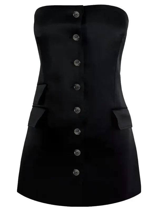 CONTESSA MILLS Craft Mini Dress - Black