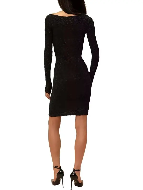 CONTESSA MILLS Blair Smocked Dress - Black
