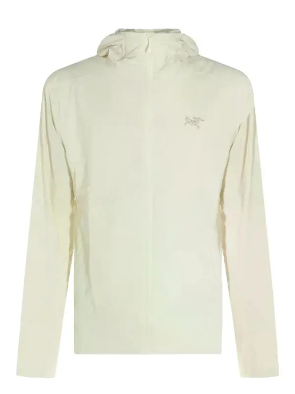 Arc'teryx Embroidered Logo Hooded Jacket - Neutrals