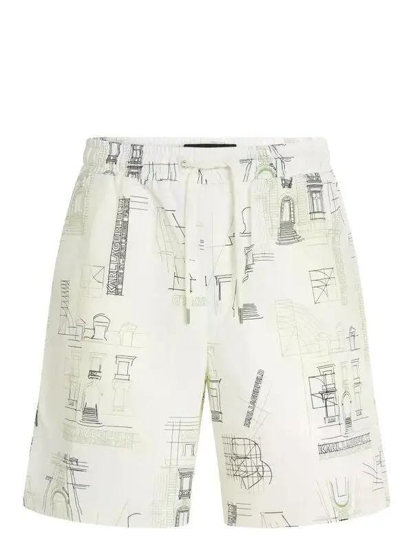 Karl Lagerfeld Rue St-guillaume Shorts - Neutrals