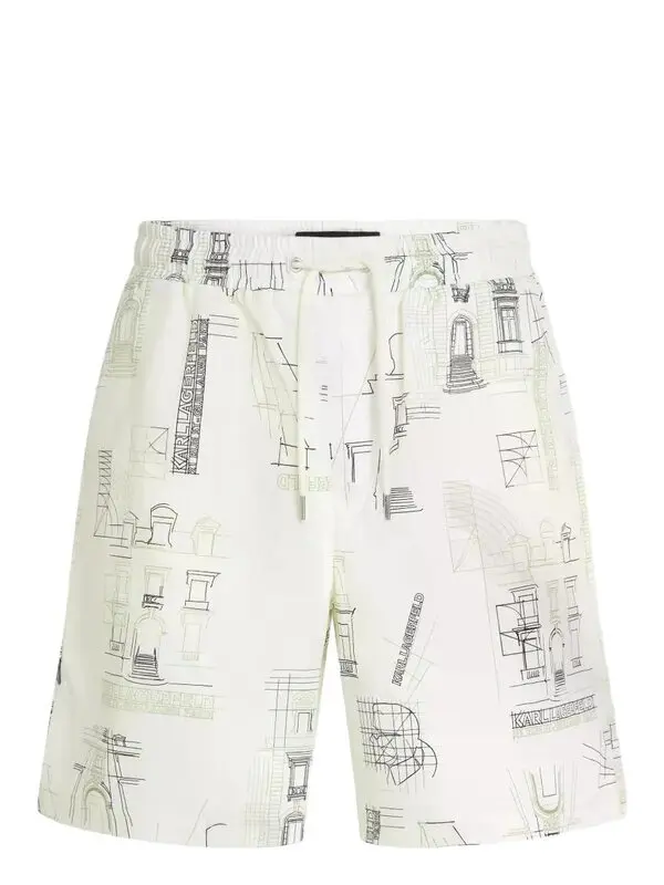 Karl Lagerfeld Rue St-guillaume Shorts - Neutrals