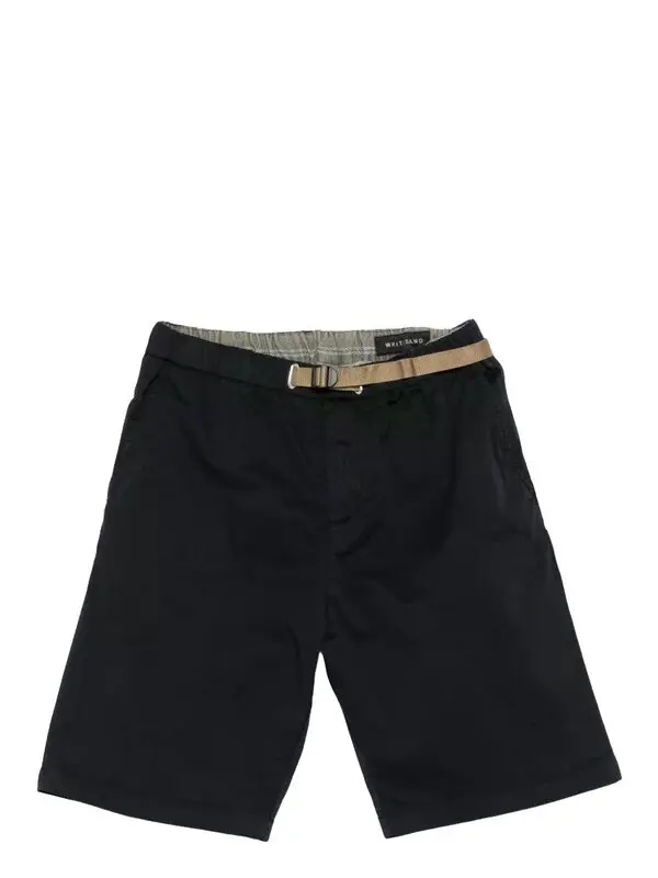 WHITE SAND Belted Shorts - Blue