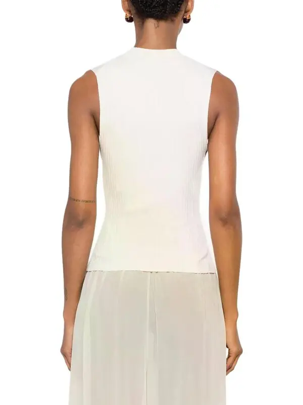 Nanushka Jelani Ribbed-knit Vest - Neutrals