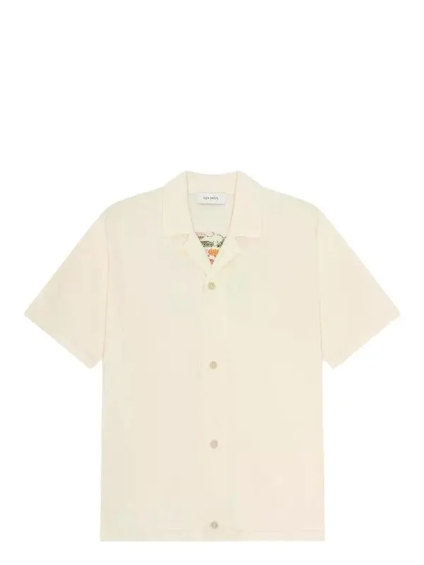 LES DEUX Bouquet Knitted Shirt - Neutrals