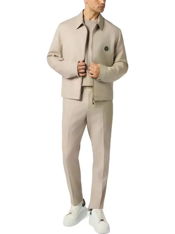 Philipp Plein Zipped Blouson - Neutrals