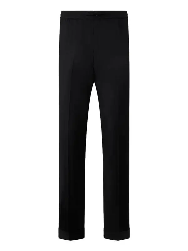 Philipp Plein Tailored Drawstring Waist Trousers - Black