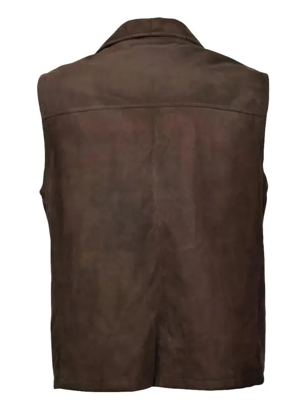Brunello Cucinelli Suede Gilet - Brown