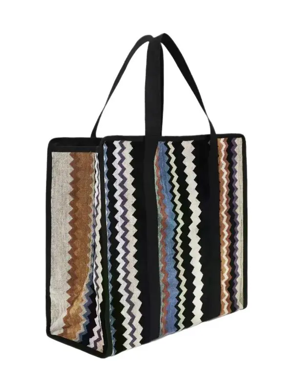 Missoni Zigzag-knit Tote Bag - Black