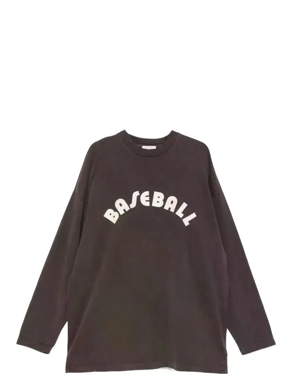 Fear Of God Logo-print Long-sleeve T-shirt - Brown