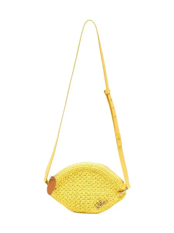 Chloé Tropics Braided Rope Shoulder Bag - Yellow