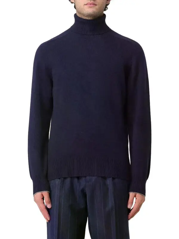 Brunello Cucinelli Ribbed Turtleneck Sweater - Blue