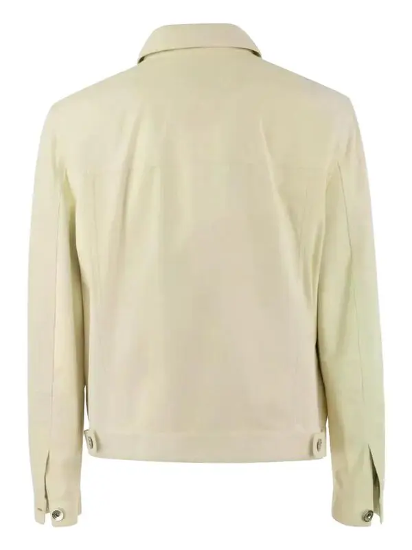 Brunello Cucinelli Cream Pocket Detail Jacket - Neutrals