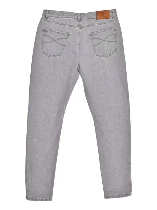 Brunello Cucinelli Twill Five-pocket Jeans - Grey