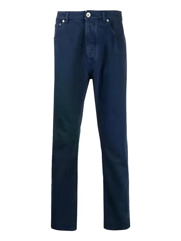 Brunello Cucinelli Straight Leg Trousers - Blue