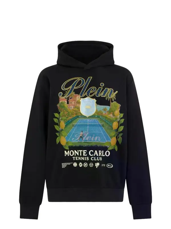 Philipp Plein Monte Carlo Tennis Club Hoodie - Black