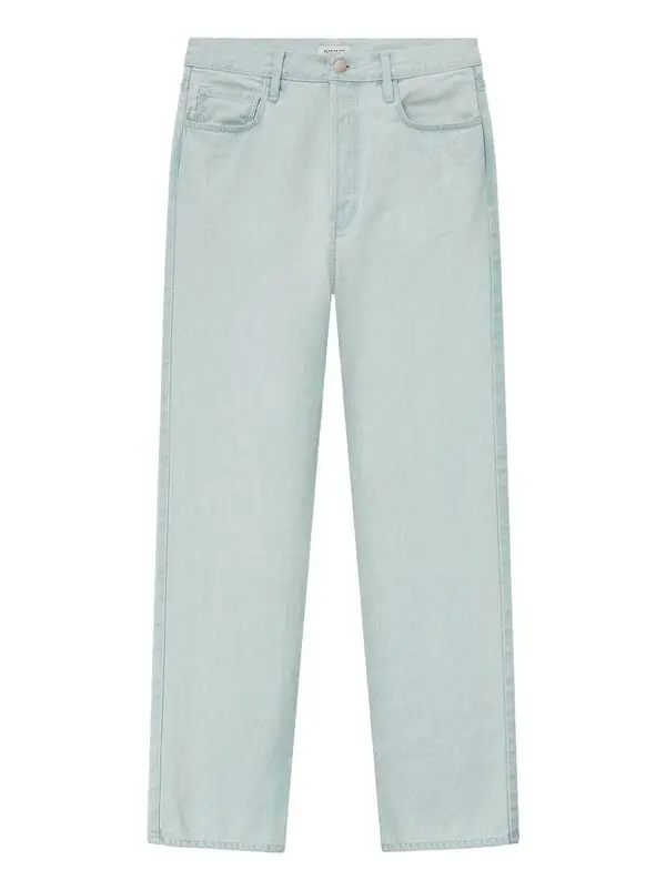 Fear Of God Straight Leg Bleach Wash Denim Jeans - Off White