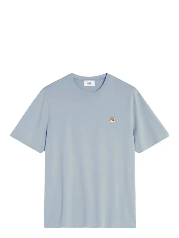 Maison Kitsuné Fox Head Patch Crewneck T-shirt - Gray