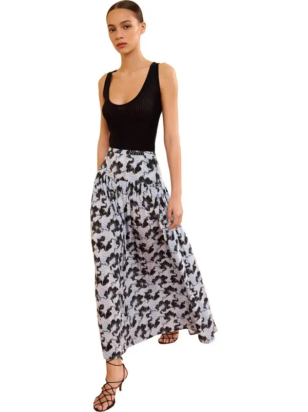 Ulla Johnson Blanche Jersey Skirt - Ciel