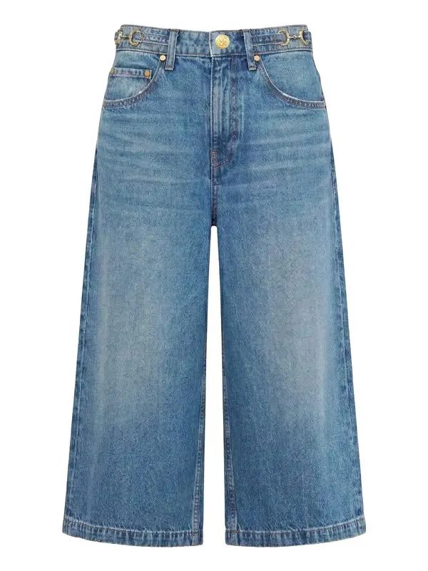 Ulla Johnson Rowan Denim Culotte - Danube
