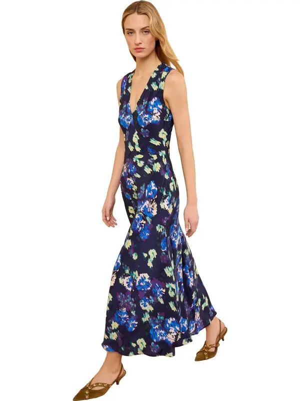 Ulla Johnson Elowen Silk Dress - Evening Bloom