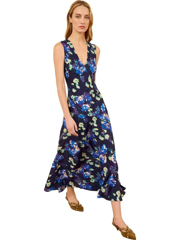 Ulla Johnson Elowen Silk Dress - Evening Bloom