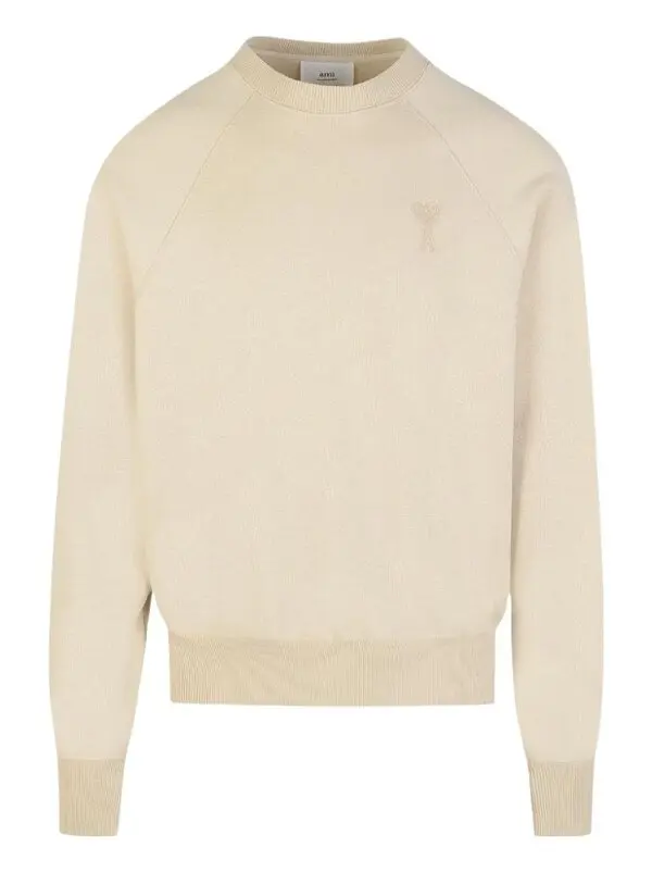 Ami De Coeur Embroidered Sweatshirt - Nude