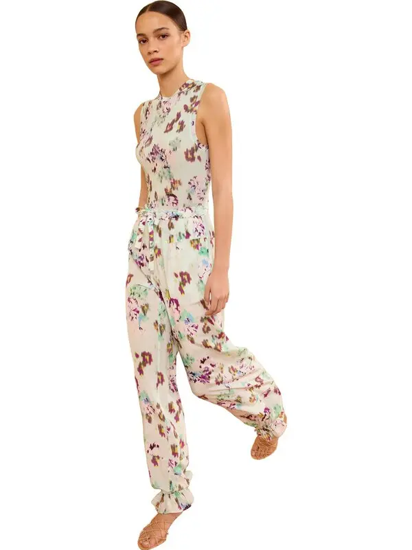 Ulla Johnson Octavia Silk Cinched Pants - Oasis