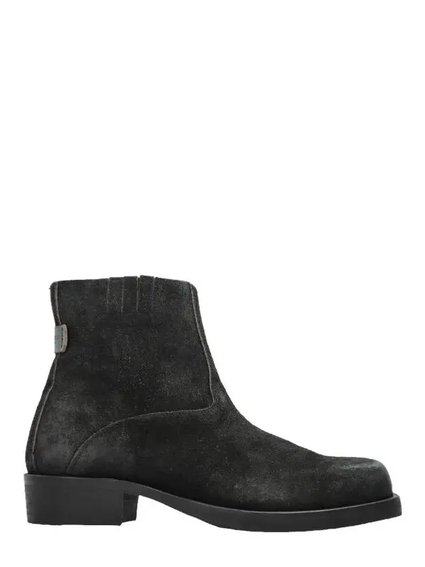 ALLSAINTS Square Toe Ankle Boots - Black