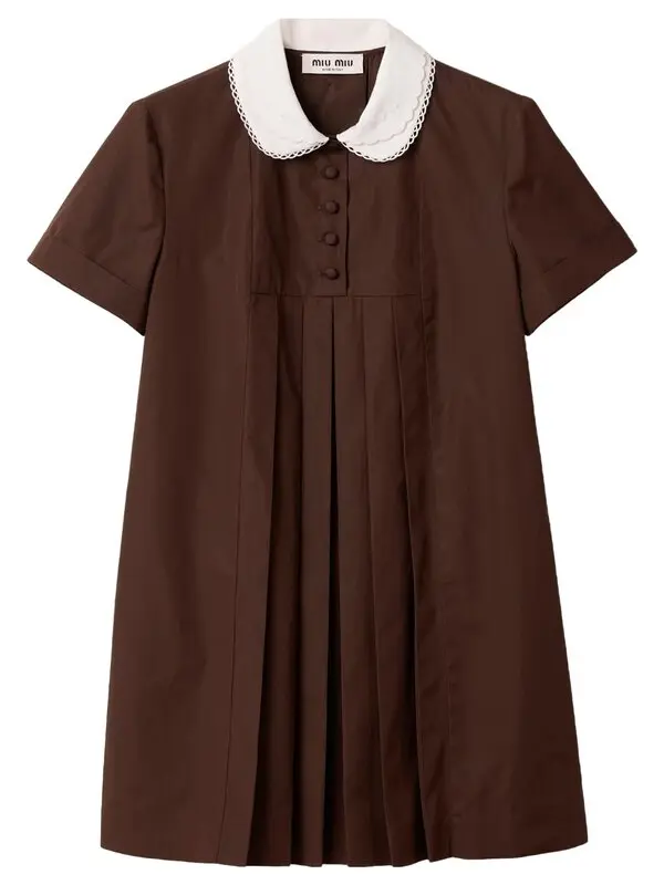 Miu Miu Poplin Dress - Ebony