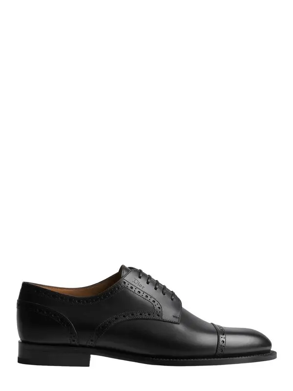 Dior Brogue Cap-toe Oxford Shoes - Black