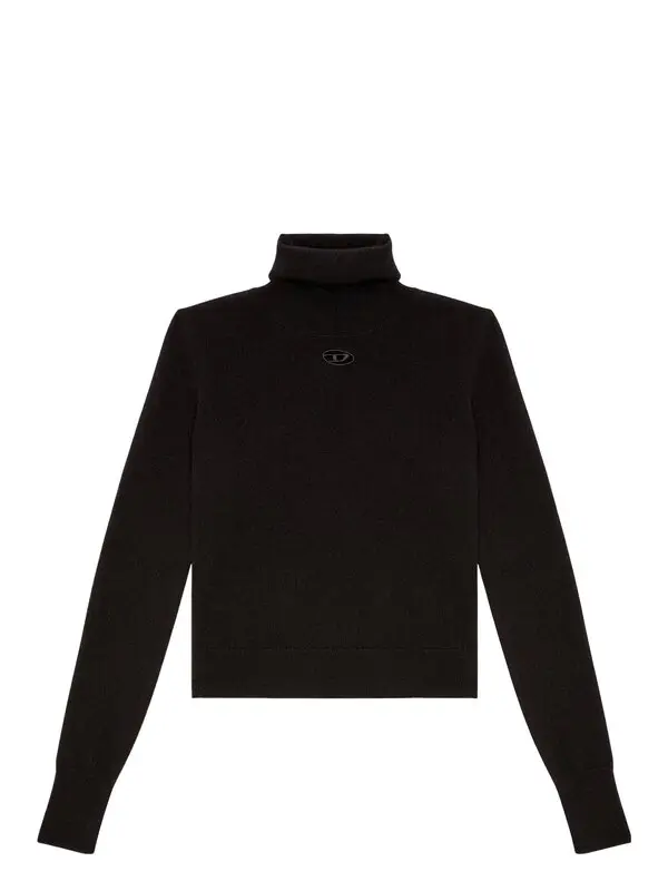 DIESEL® High Neck Cropped Top - Black
