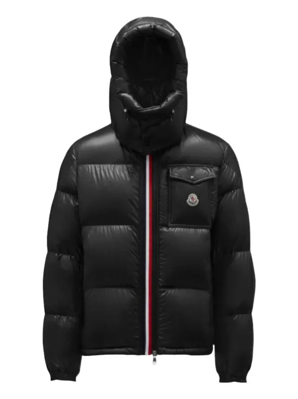 Moncler Montbeliard Short Down Jacket With Hood - Black