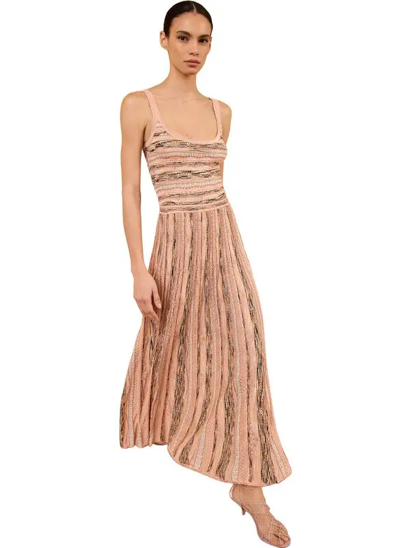Ulla Johnson Clio Knit Midi Skirt - Hibiscus