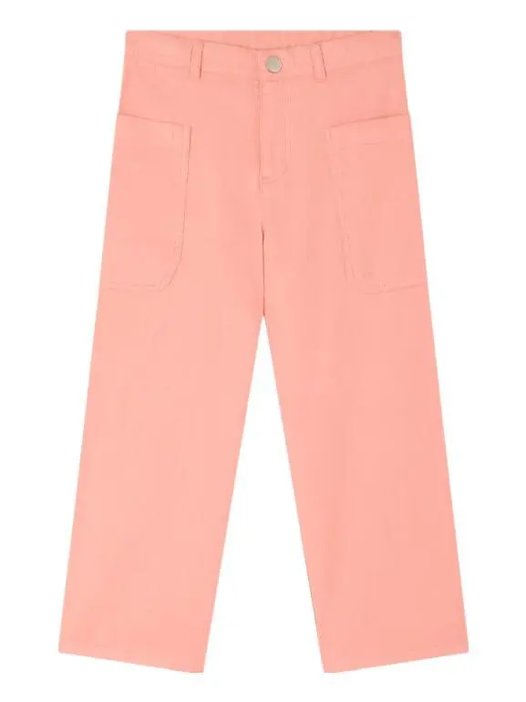 Bonpoint Patch-pocket Trousers - Rose Candy
