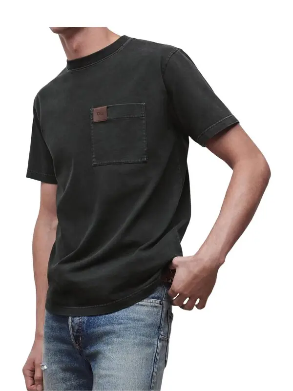 Dior Logo Patch Crewneck T-shirt - Grey