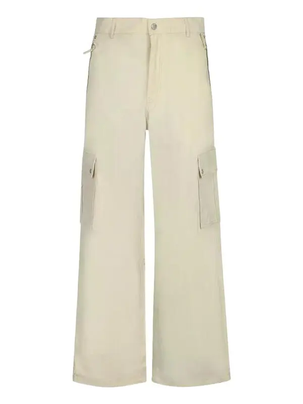 CARRER Logo-print Cargo Pants - Neutrals
