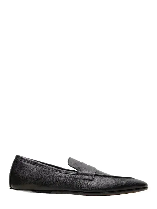 CHUCKIES Leather Loafers - Black