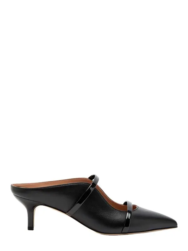 MALONE SOULIERS Maureen 45 Leather Mules - Black