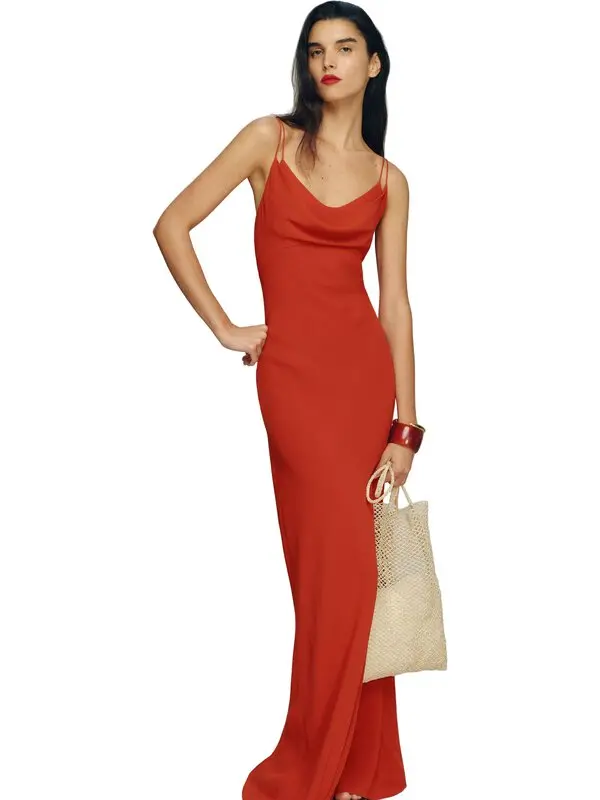 REFORMATION Lysandra Dress - Red