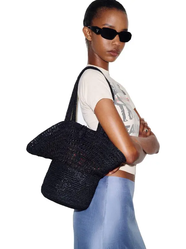 REFORMATION Sonia Hat Bag - Black