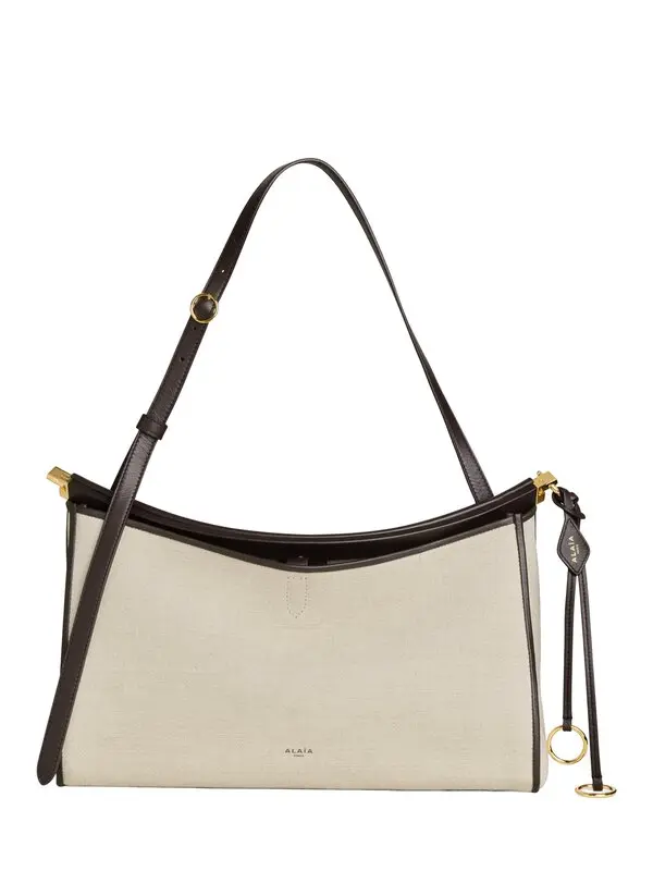 Alaïa Le Click Pocket 35 Shoulder Bag - Beige