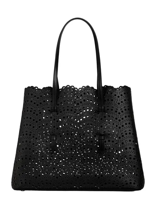 Alaïa Leather Vienne Tote Bag - Black