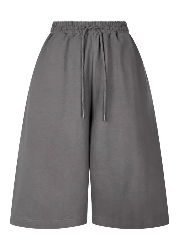 STUDIO TOMBOY Drawstring Wide-leg Trousers - Grey