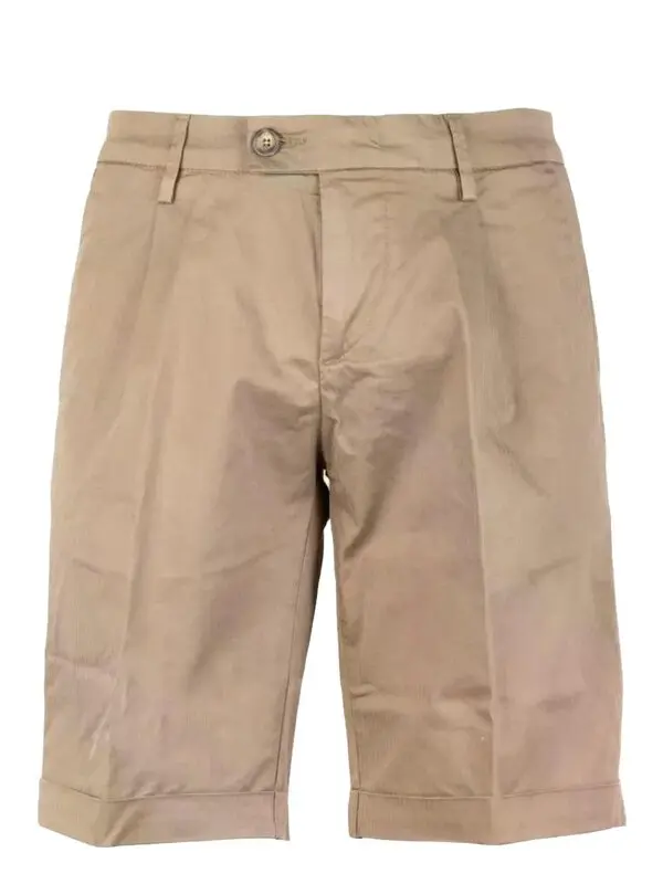 RE-HASH Pleated Turn-up Shorts - Neutrals