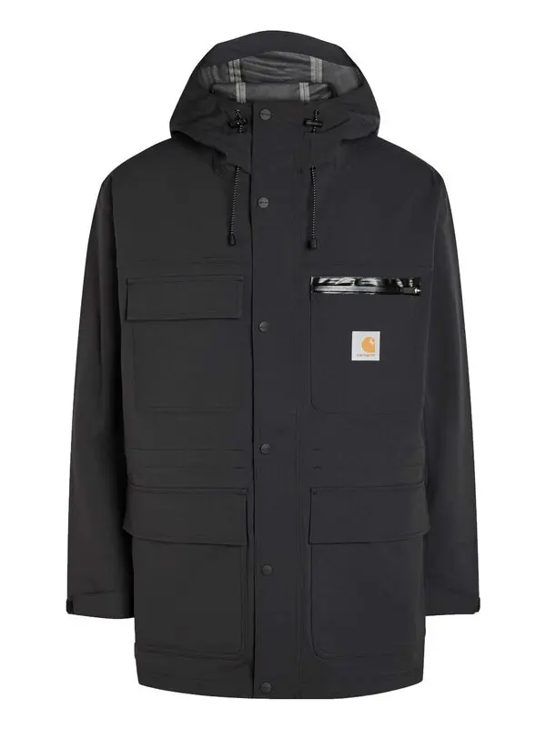 Carhartt Work In Progress Hooded Water-repellent Jacket - Black